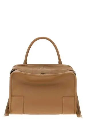Loewe Camel Leather Medium Amazona 180 Handbag - Brown