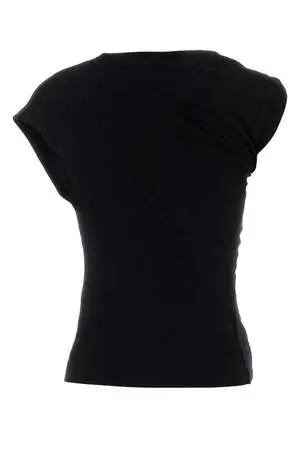 VIVIENNE WESTWOOD Ribbed Cotton T-shirt - Black