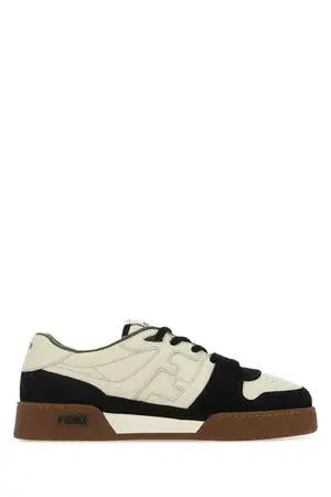 Fendi Leather And Suede Match Sneakers - Multicolor