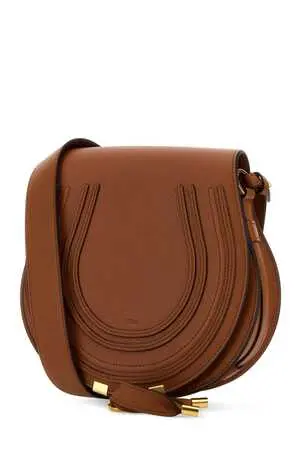Chloé Caramel Leather Marcie Crossbody Bag - Brown