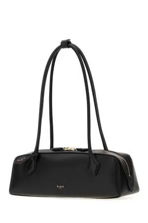 Alaïa Leather Medium Teckel Shoulder Bag - Black