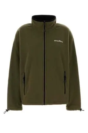 Miu Miu Olive Pile Jacket