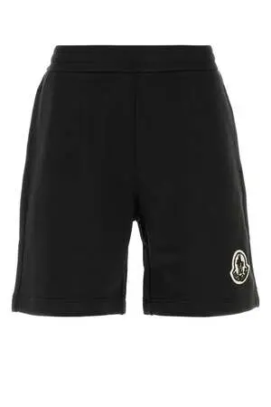 Moncler Cotton Bermuda Shorts - Black