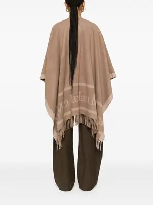 Max Mara 2424736051600 Poncho Logo Jacquard