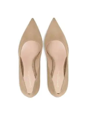 GIANVITO ROSSI 85 Suede Pumps