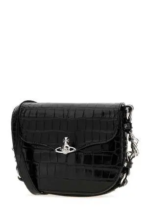 VIVIENNE WESTWOOD Leather Hunter Shoulder Bag