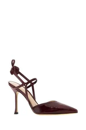 Fendi Burgundy Leather Very Colibrã¬ Pumps
