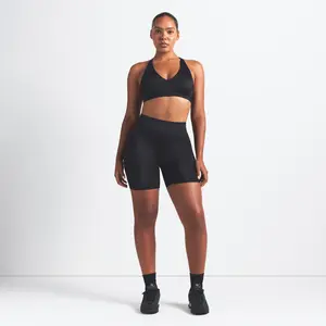 Nike Skims Satin Shine High-waisted 5" Biker Shorts - Black