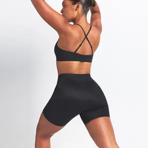 Nike Skims Satin Shine High-waisted 5" Biker Shorts - Black