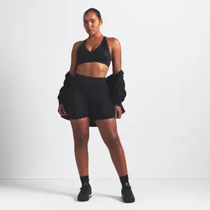 Nike Skims Satin Shine High-waisted 5" Biker Shorts - Black