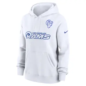 Nike Los Angeles Rams Alt Pack Club Nfl Pullover Hoodie - White