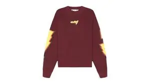 Off-White Thunder Stable Skate Fit Crewneck Sweatshirt