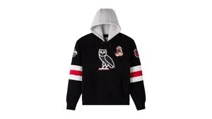 OVO X Nhl Chicago Hawks Hoodie - Black