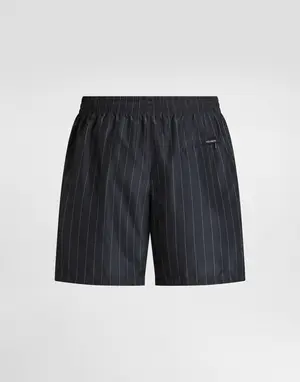 Dolce & Gabbana Striped Boxer Shorts With Logo Detail