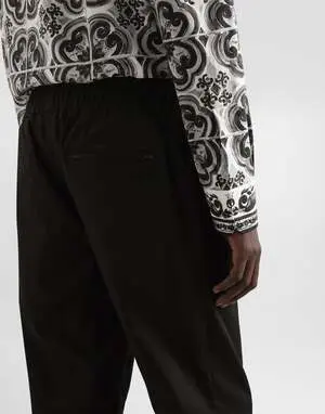 Dolce & Gabbana Cotton Gabardine Jogging Trousers