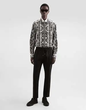 Dolce & Gabbana Cotton Gabardine Jogging Trousers