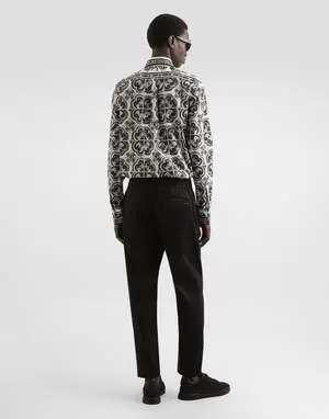 Dolce & Gabbana Cotton Gabardine Jogging Trousers
