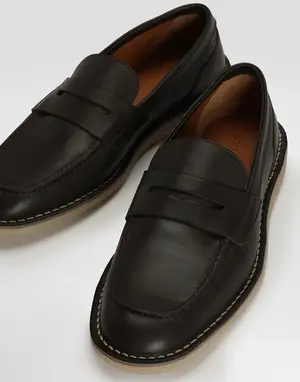 Dolce & Gabbana Calfskin Loafers With Dg Accessory