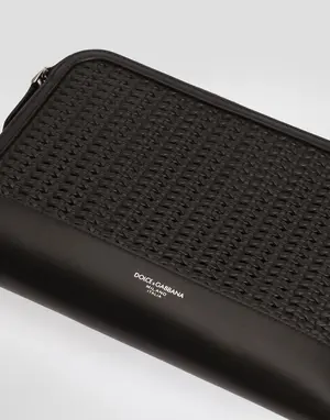 Dolce & Gabbana Atene Plongé Calfskin Clutch Bag