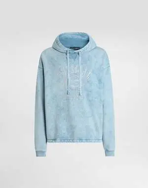 Dolce & Gabbana Cotton Sweatshirt With Vintage Finish