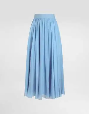 Dolce & Gabbana Chiffon Circle Skirt - Azure