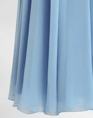 Dolce & Gabbana Chiffon Circle Skirt - Azure