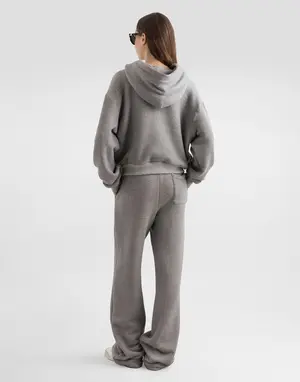 Dolce & Gabbana Fleece Trousers With Patch Embroidery