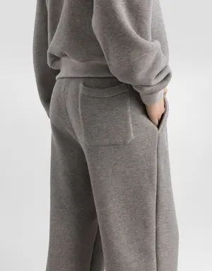 Dolce & Gabbana Fleece Trousers With Patch Embroidery