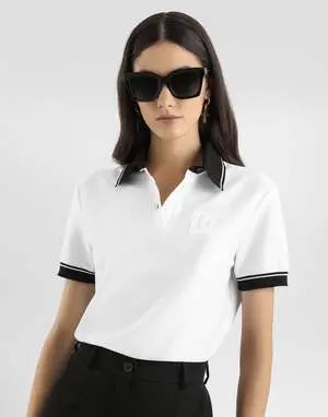Dolce & Gabbana Piqué Polo Shirt With Embroidery