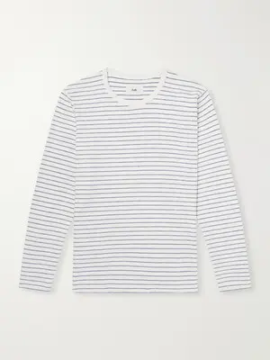 Folk Striped Cotton T-shirt - Neutrals