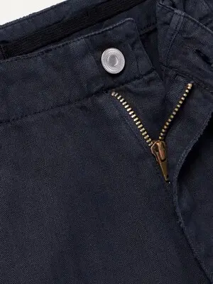 A.PRESSE Cotton Twill Cargo Trousers - Blue
