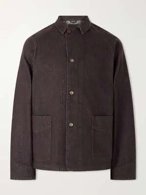 Nn07 Aiko Organic Denim Blouson Jacket - Brown