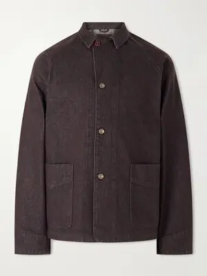 Nn07 Aiko Organic Denim Blouson Jacket - Brown