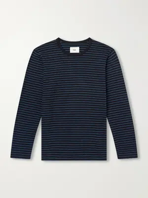 Folk Striped Cotton T-shirt