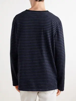 Folk Striped Cotton T-shirt