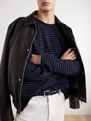 Folk Striped Cotton T-shirt