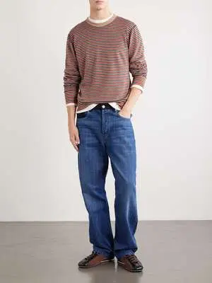 WALES BONNER Chant Striped Merino Wool Sweater
