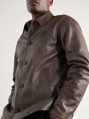 Rick Owens Brad Leather Jacket