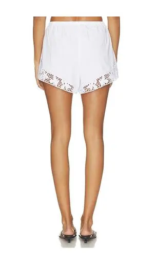 ROTATE BY BIRGER CHRISTENSEN Drawstring Shorts In White