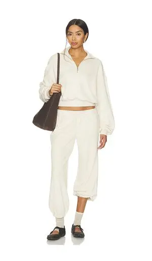 SKIMS Drapey French Terry Half Zip Pullover