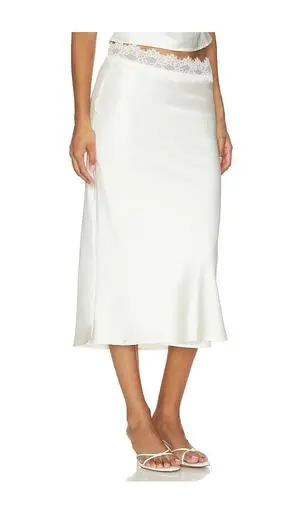 MORE TO COME Rowan Lace Midi Skirt