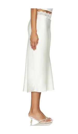 MORE TO COME Rowan Lace Midi Skirt