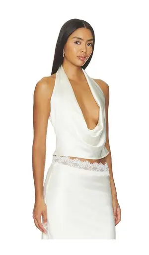 MORE TO COME Rowan Drape Halter Neck Top
