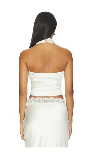 MORE TO COME Rowan Drape Halter Neck Top