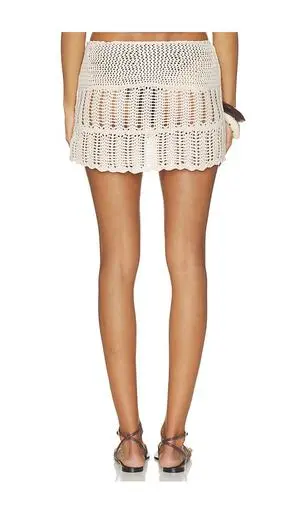 MIRROR PALAIS Sicilia Mini Skirt In Rose