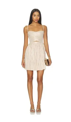 SABINA MUSAYEV Magnus Dress In Metallic Neutral