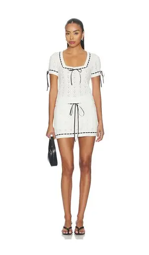 Show Me Your Mumu Simone Top In Ivory