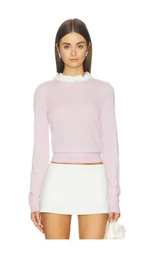 SELF-PORTRAIT Floral Embellished Knit Jumper