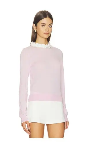SELF-PORTRAIT Floral Embellished Knit Jumper