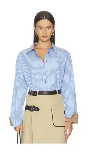 Baum Und Pferdgarten Melinda Striped Shirt - Light Bluestripe